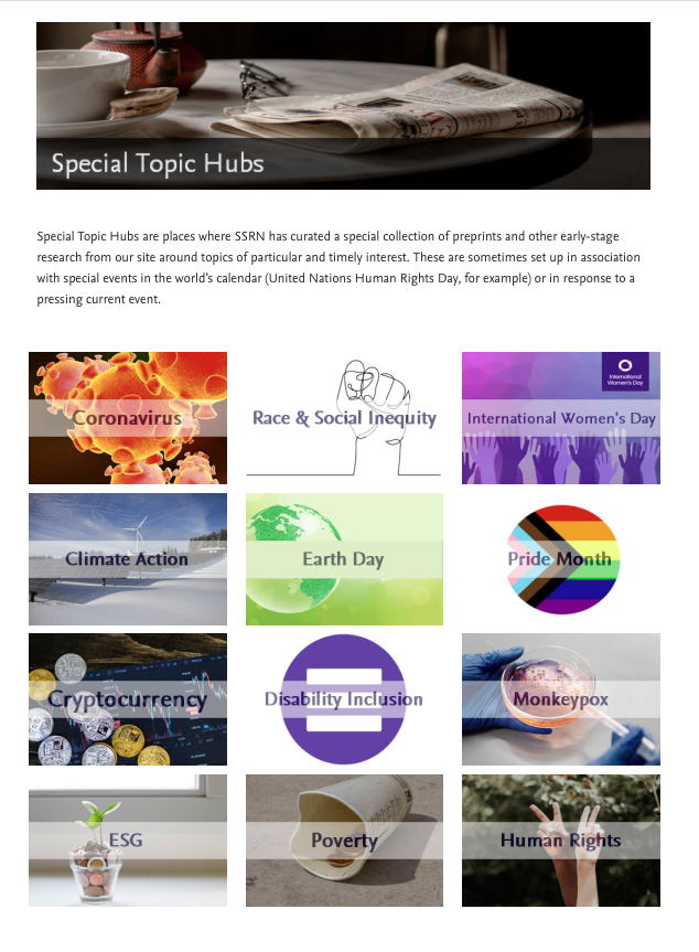 SSRN – Tomorrow's Research Today